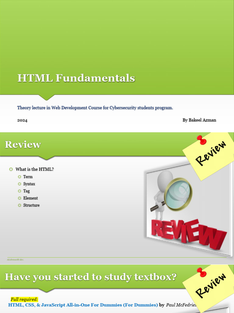 Lec 02 - HTML Fundamentals | PDF