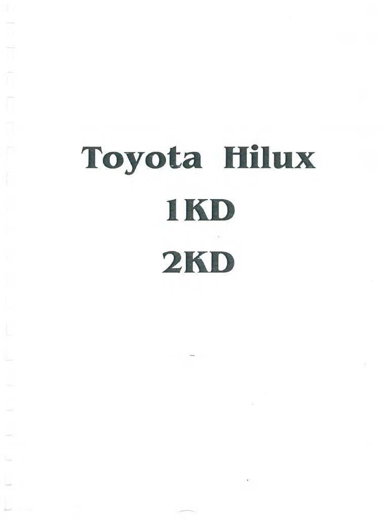 Toyota 1KD 2KD | PDF