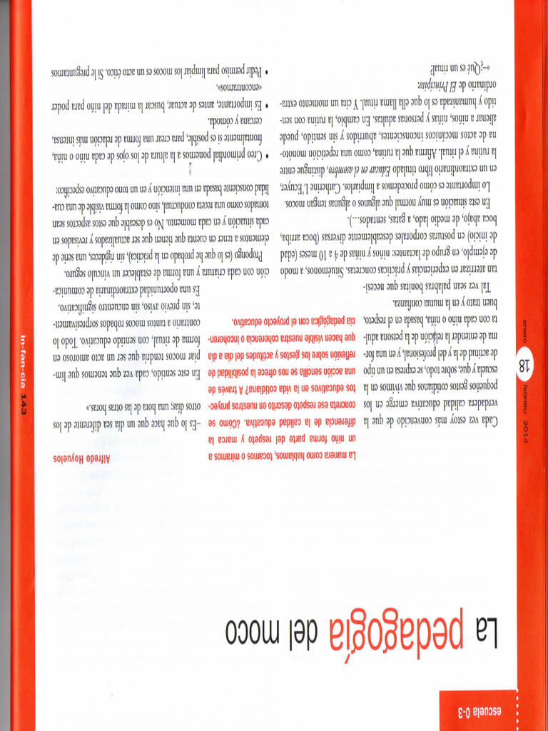 La Pedagog - A Del Moco - Alfredo Hoyuelos | PDF