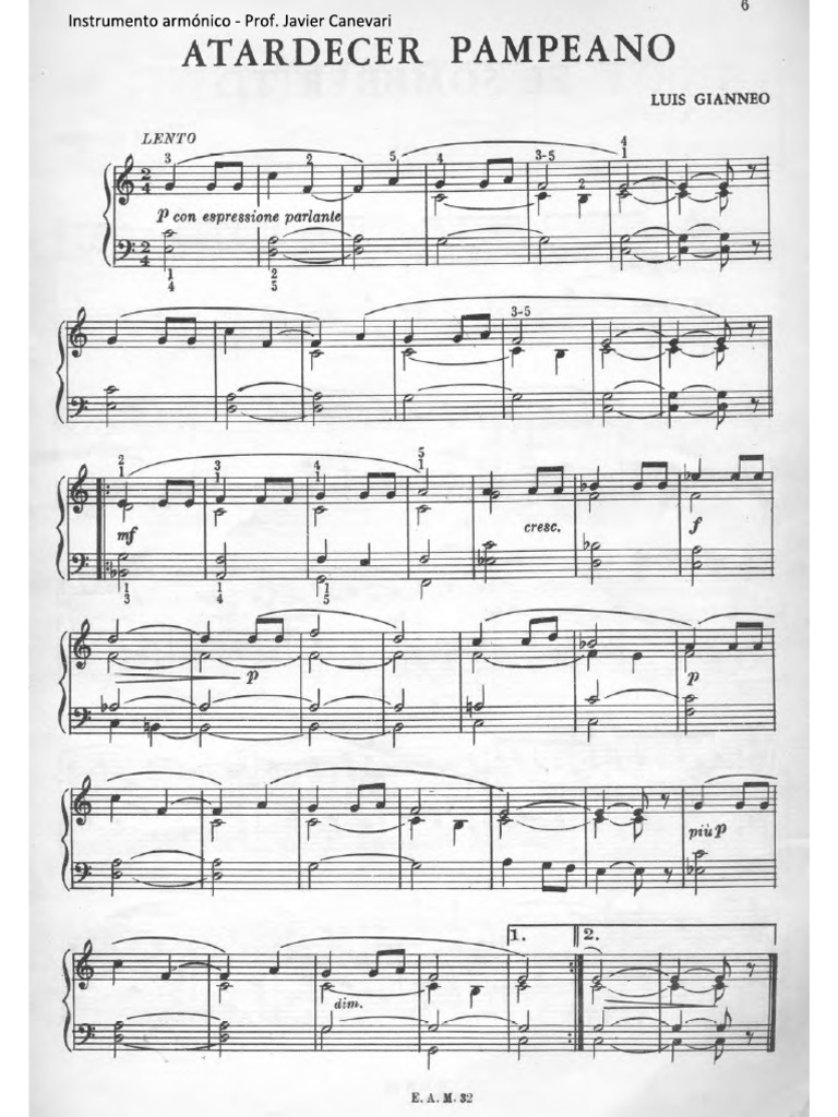Atardecer Pampeano Luis Gianneo-2 | PDF