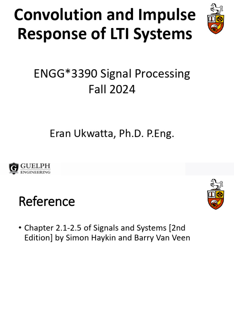 Convolution and Impulse Response | PDF | Convolution | Mechanics