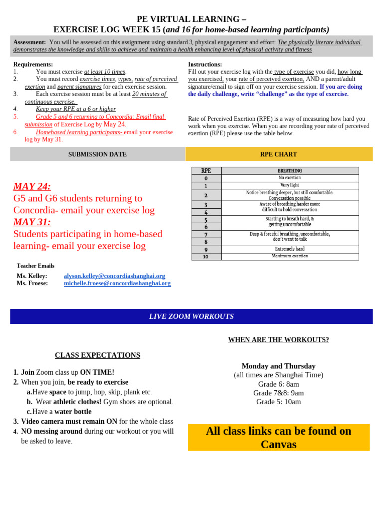 PE Virtual Learning Week 15 (And 16... For HBL Participants) | PDF