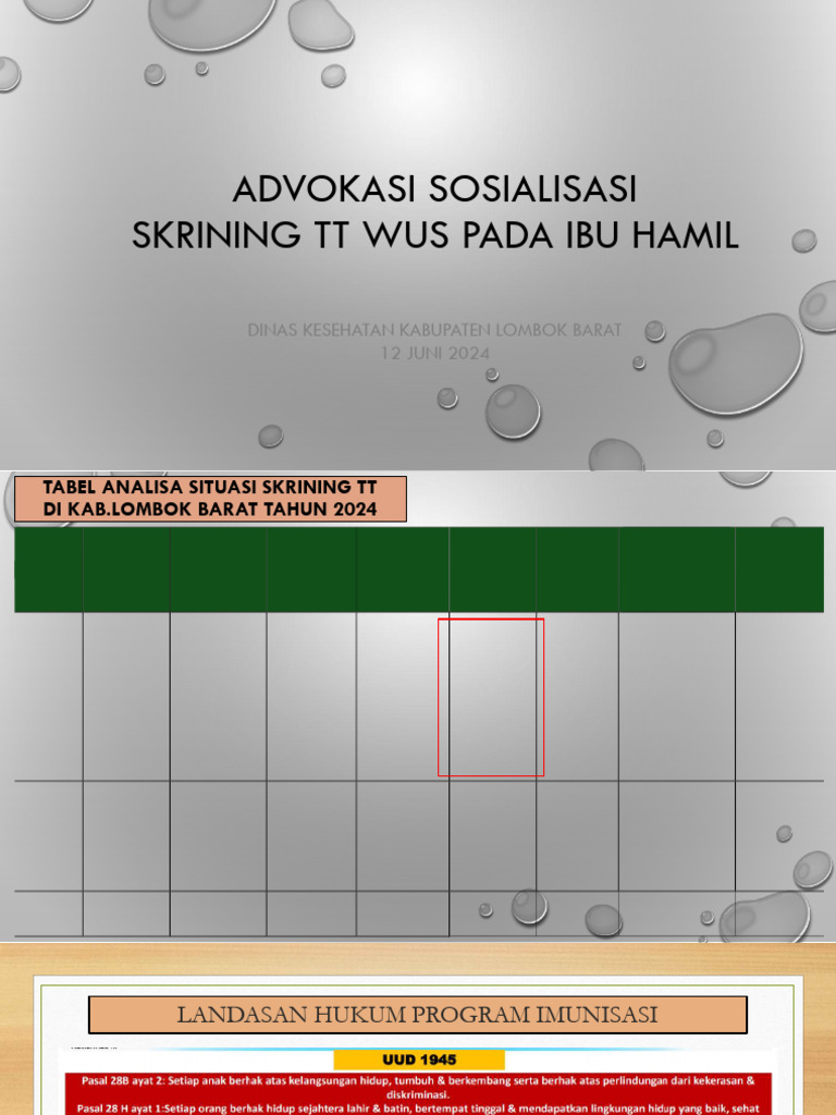 Skrining TT Wus Ibu Hamil 2024 | PDF