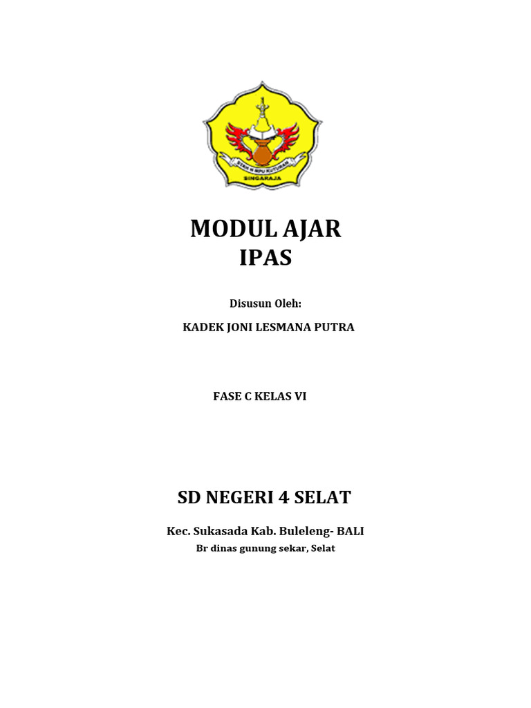 Kadek Joni Lesmana P - Modul Ajar - UAS | PDF