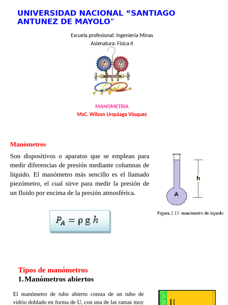MANOMETRIA | PDF