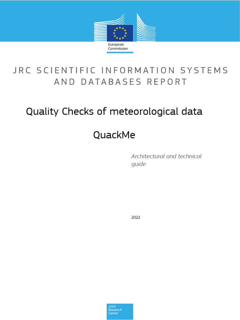 Quality Checks of Meteorological data-KJ0122047ENN | PDF