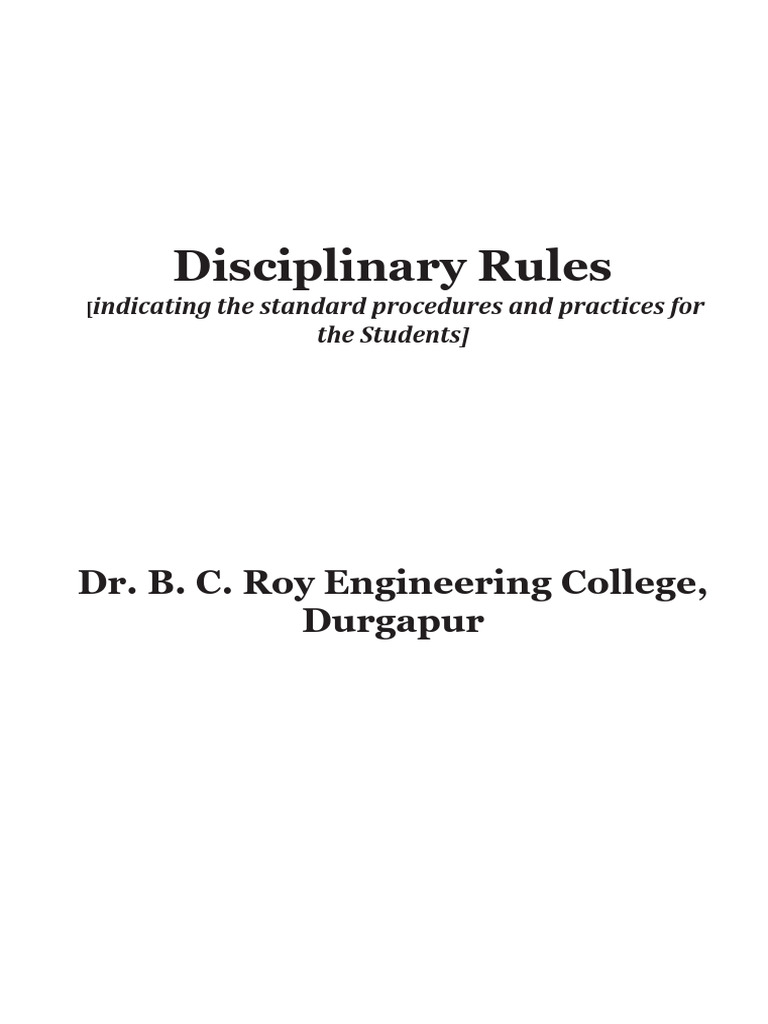 Disciplinary_Rule_for_the_students_of_BCREC_1_12_2022 | PDF