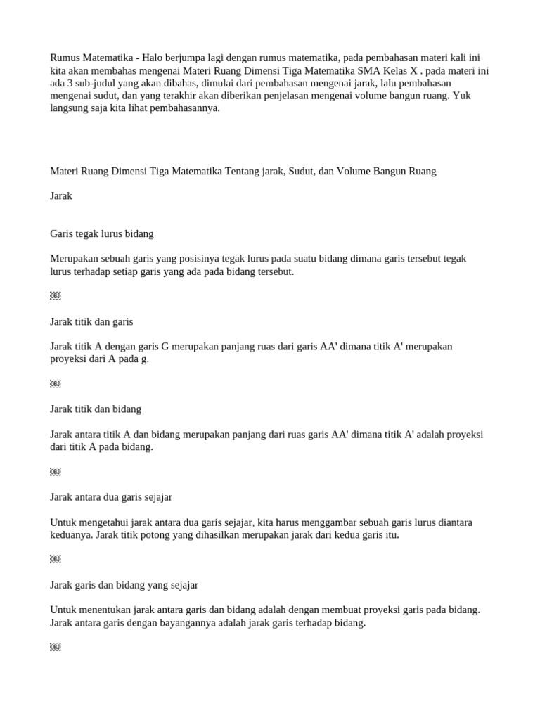 Bangun Tiga Dimensi | PDF