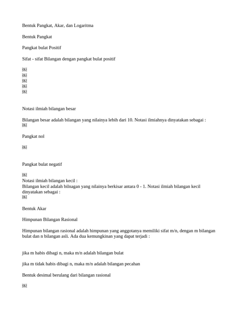Akar Pangkat Dan Logaritma | PDF