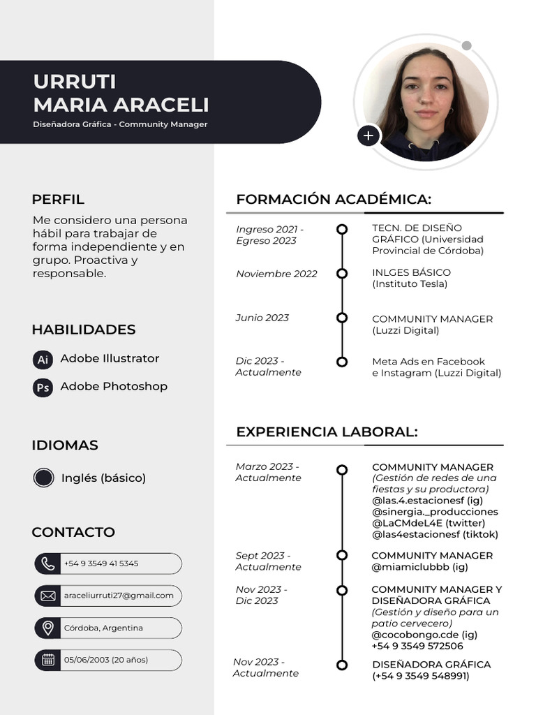 CV Urruti Maria Araceli | PDF
