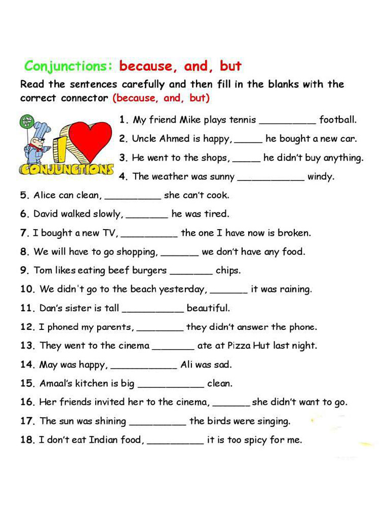 assessment-and-but-because-grammar-drills_123461_1 | PDF