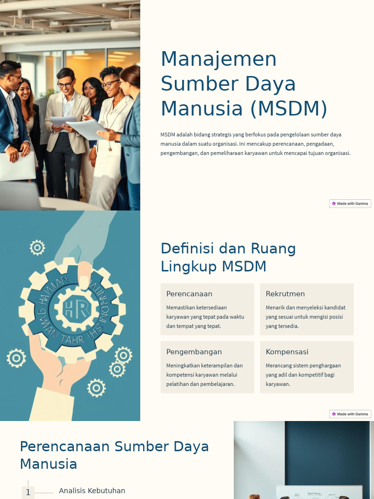 Manajemen Sumber Daya Manusia MSDM | PDF