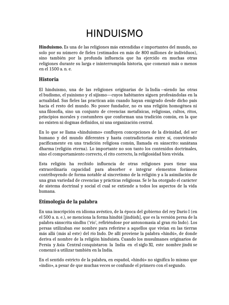 HINDUISMO | PDF