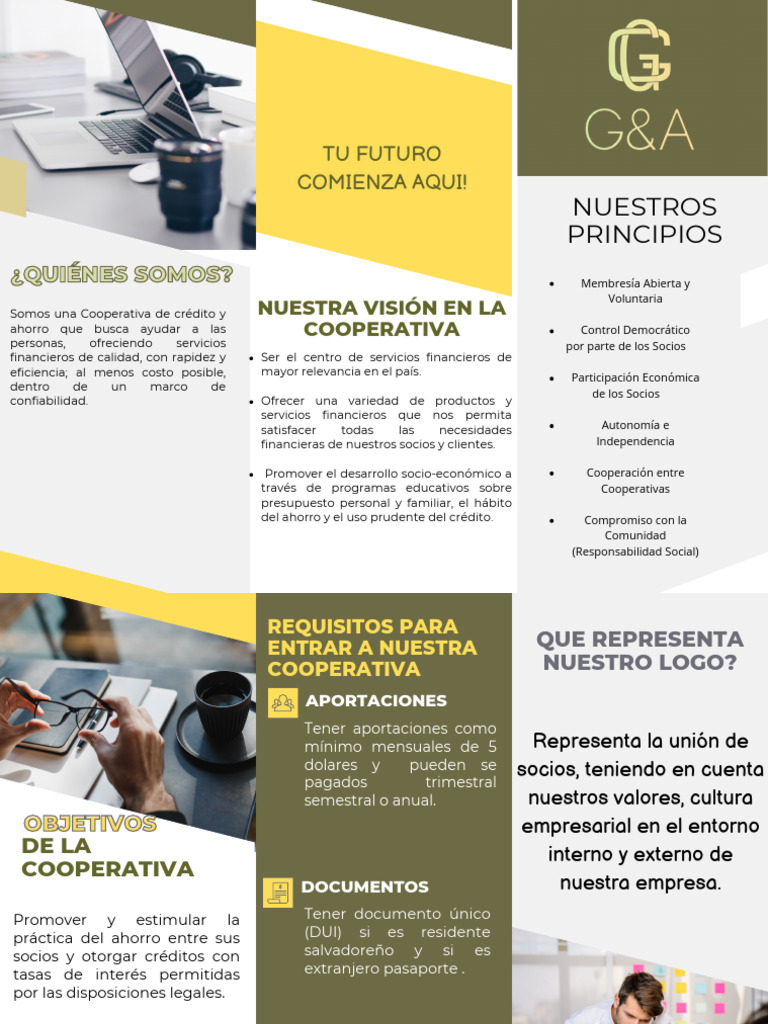 Folleto Brochure de Servicios Empresa Profesional amarillo 2024 | PDF