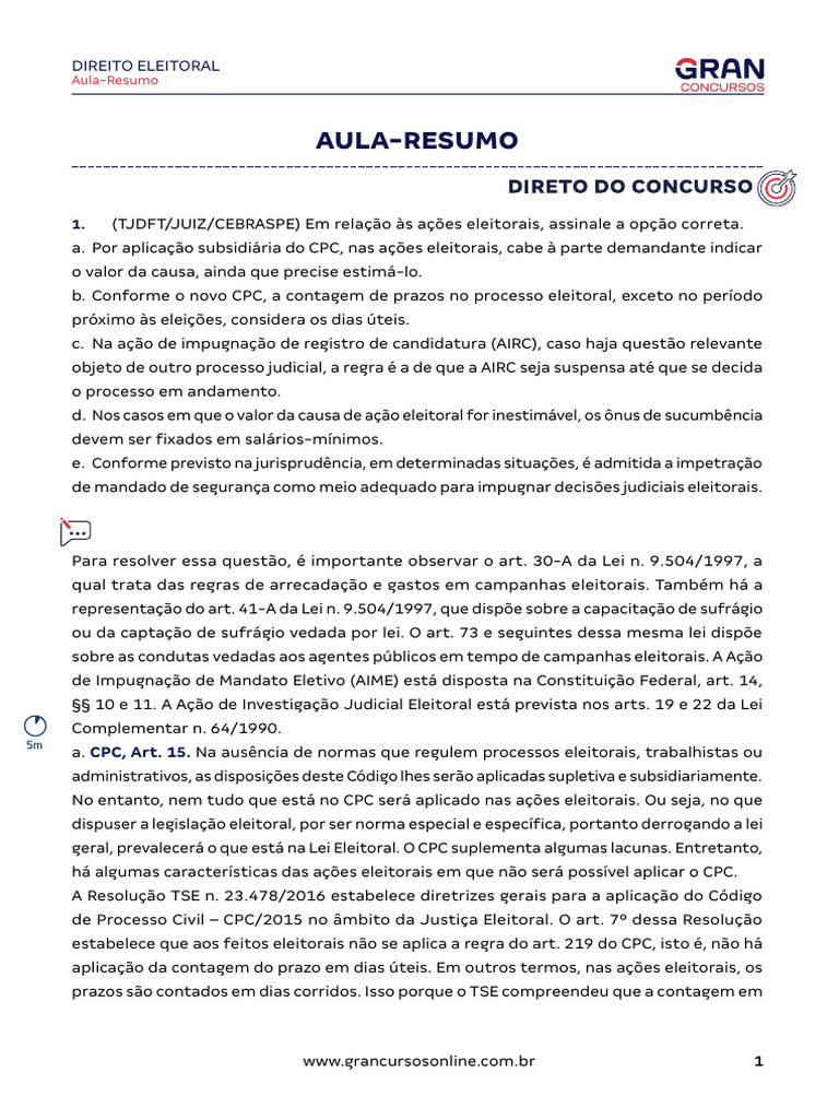 Aula Resumo III | PDF