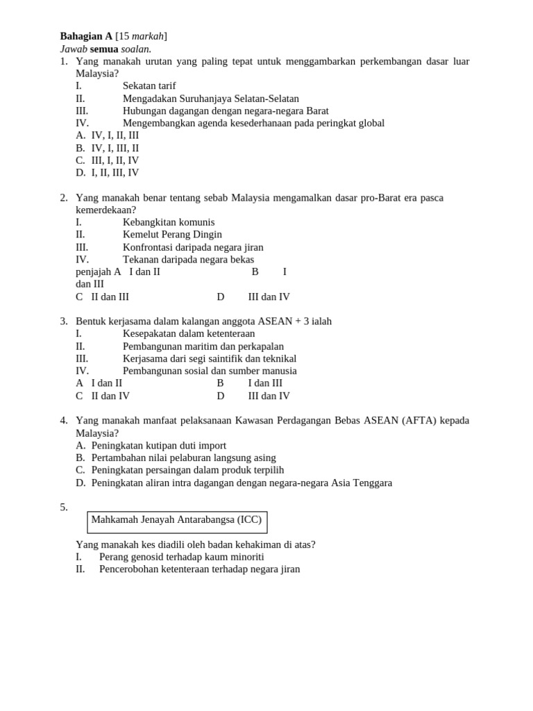 Minggu 2 Bahagian A | PDF