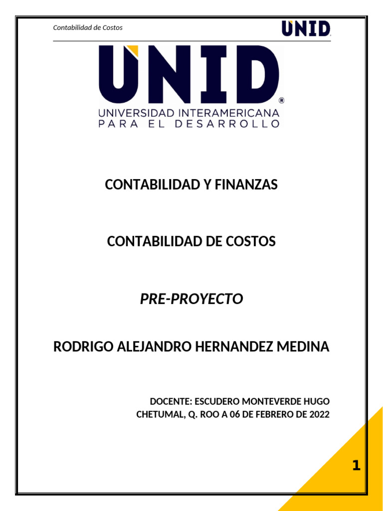 Preproyecto 1 | PDF