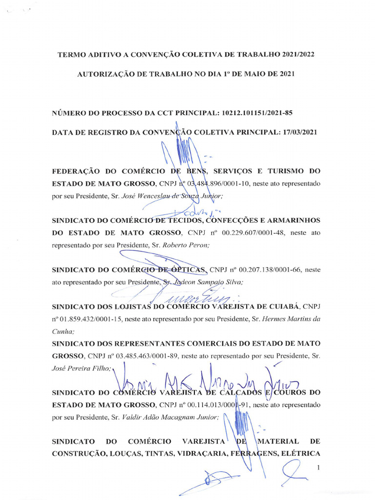 Aditivo CCT 2021 | PDF