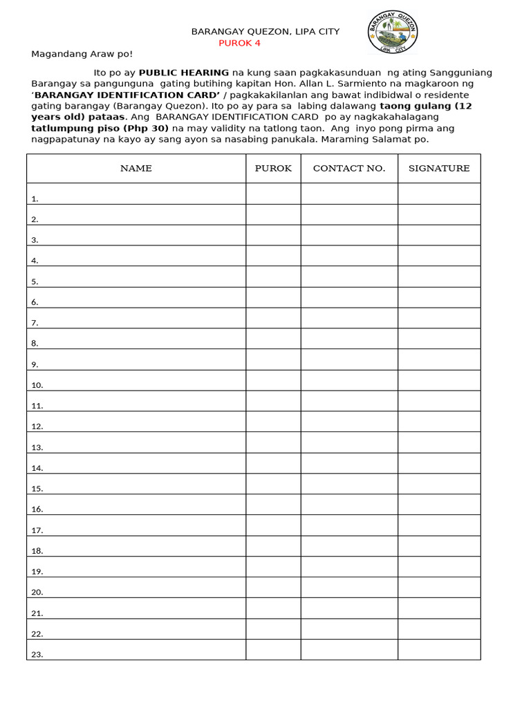 Survey Form | PDF
