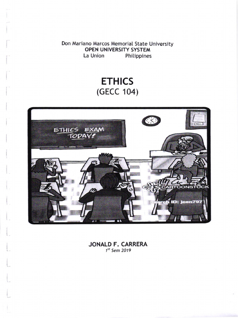 Ethics (Gecc 104) Module | PDF