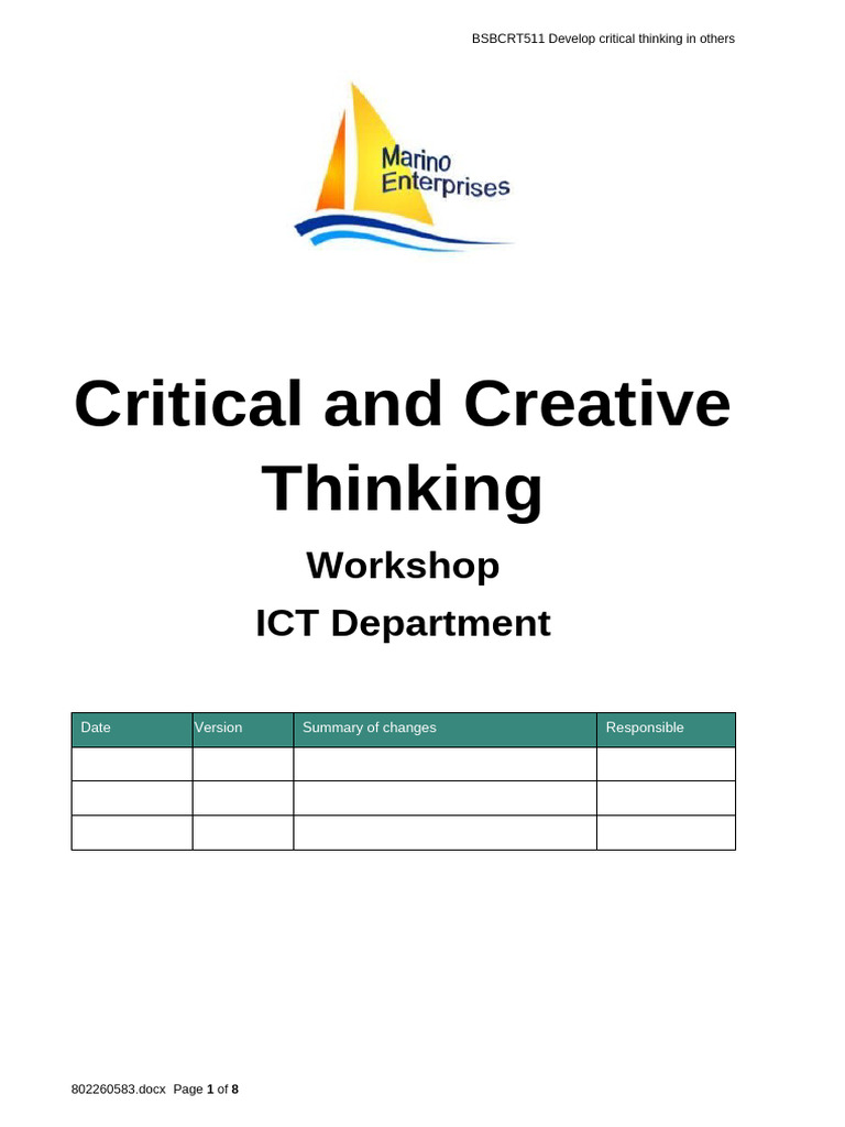 Workshop Preparation Template Que 2 | PDF