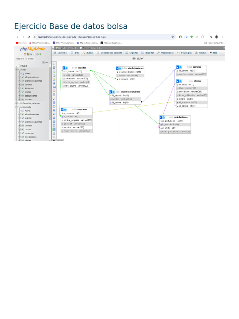 Ejercicio Base de Datos Bolsa (Recuperado Automáticamente) | PDF