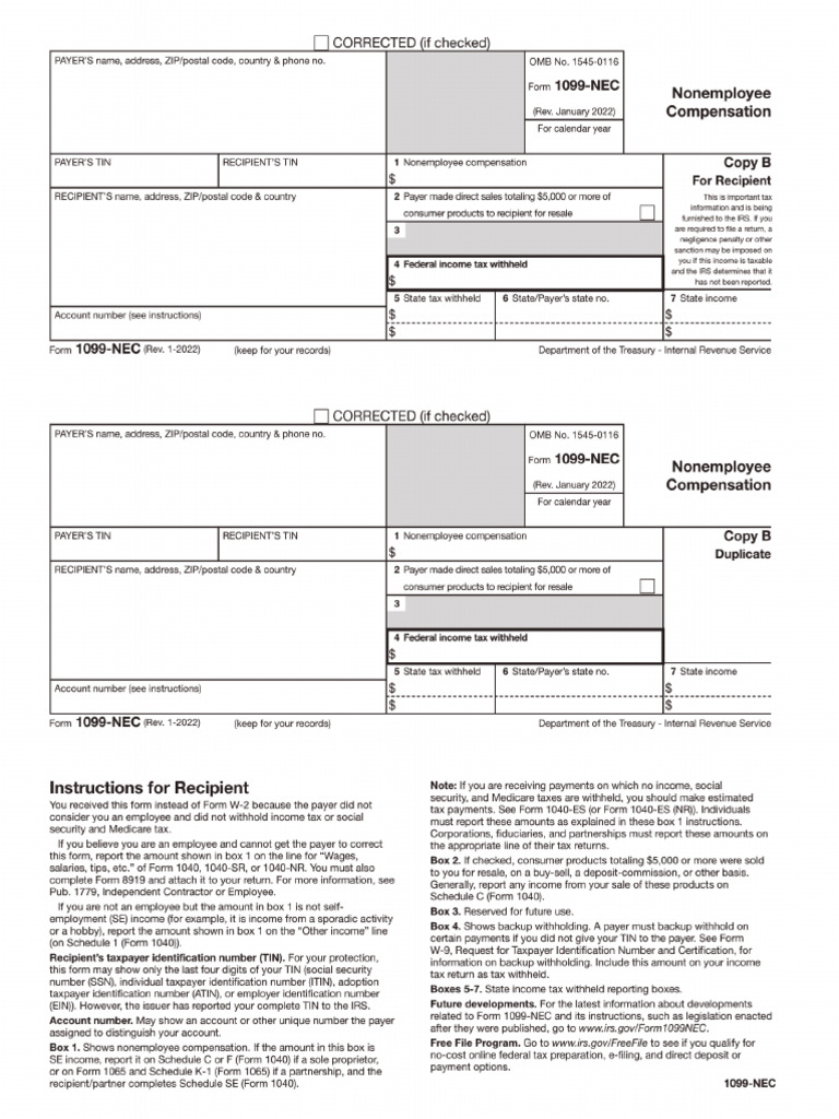 1099 2023 Comphealth | PDF