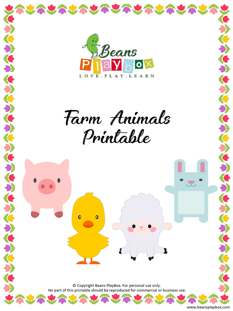 Farm Animals Printable | PDF