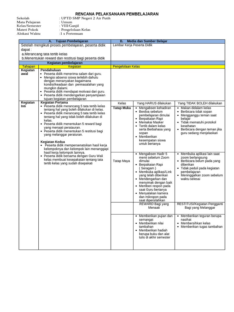 REVISI RPP Enita Pardede | PDF