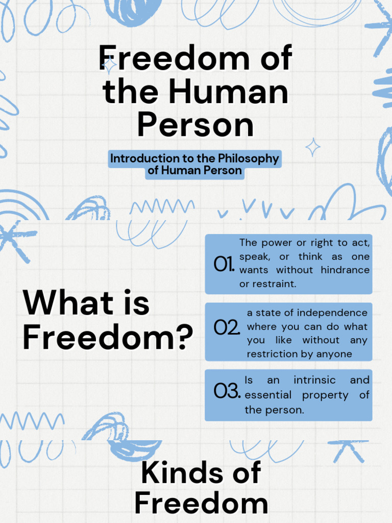 Freedom of The Human Personx | PDF