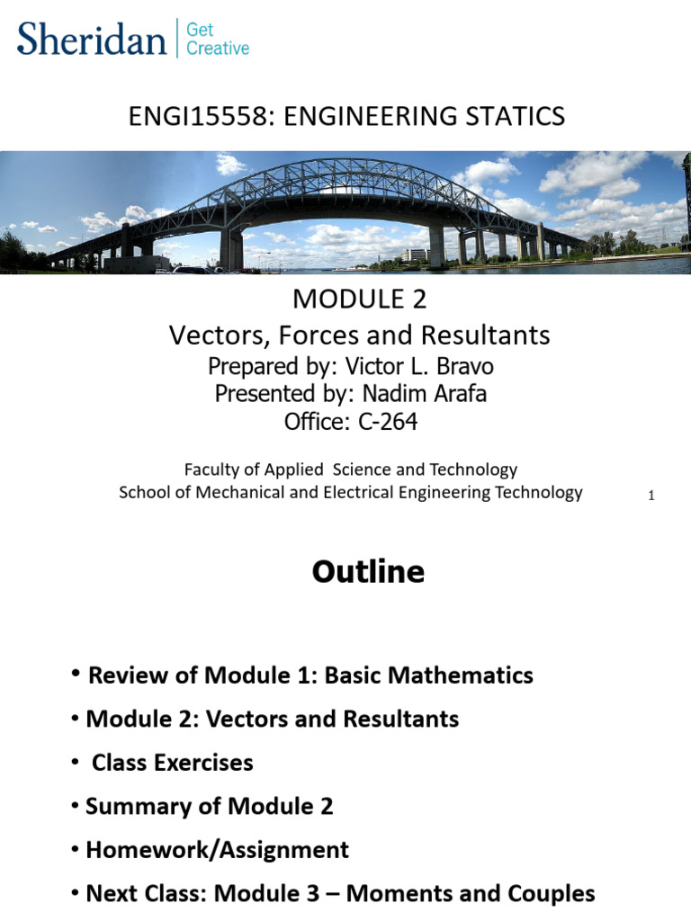 Module 2 - Vectors and Resultants | PDF