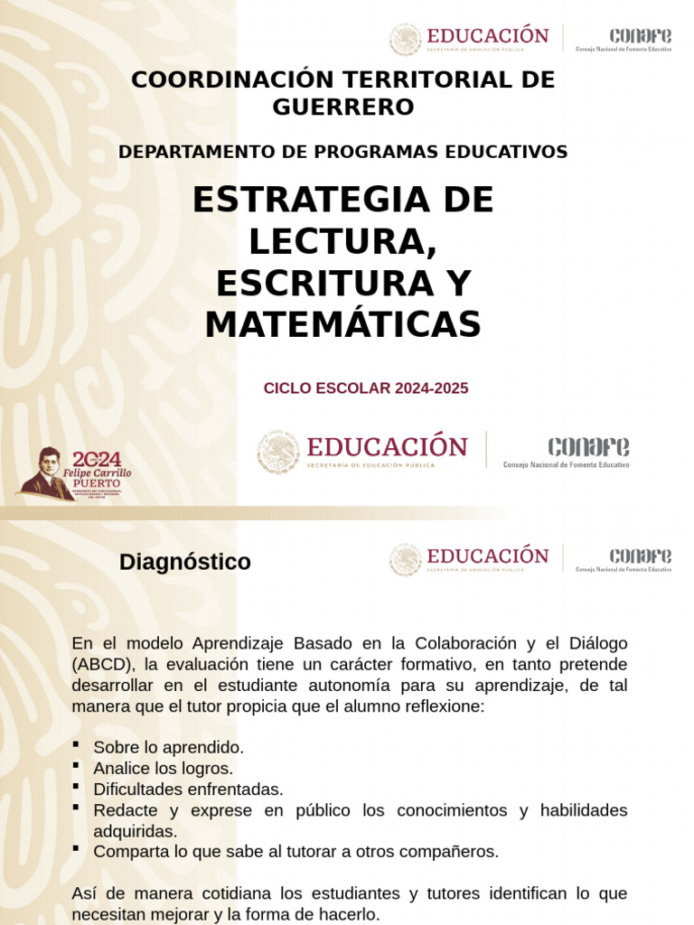 Estrategia de Lectura Escritura y Matematicas | PDF
