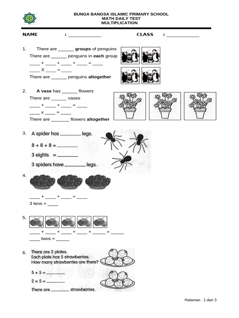 Uh Math Kelas 1 | PDF