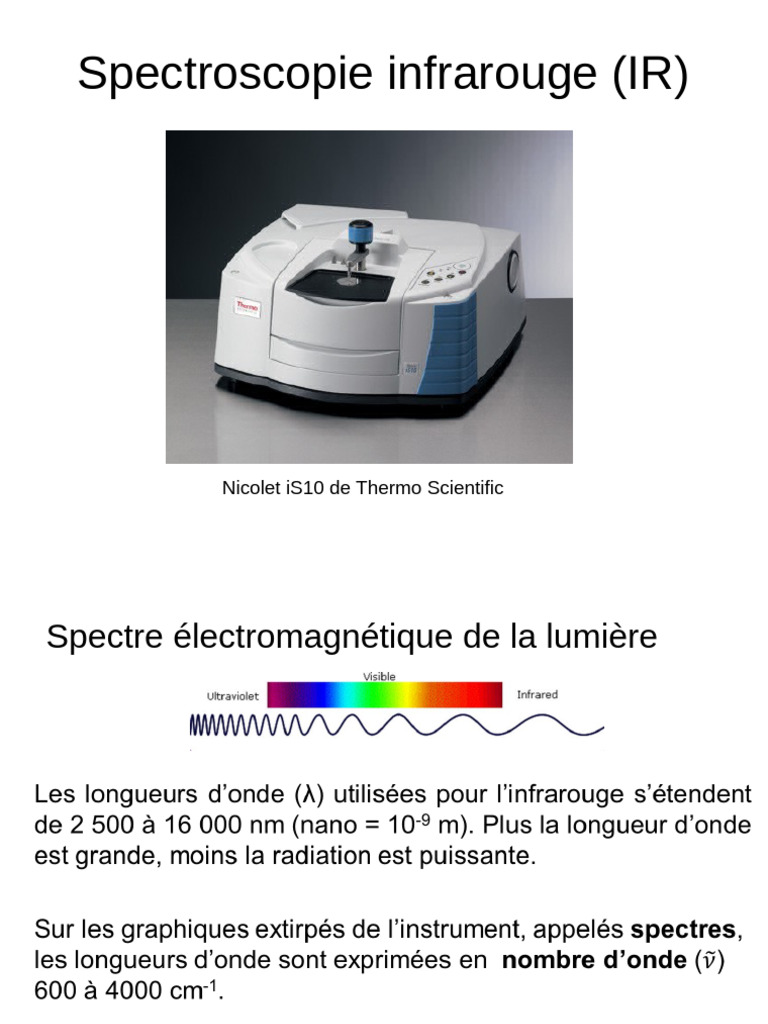 Spectroscopie Infrarouge | PDF