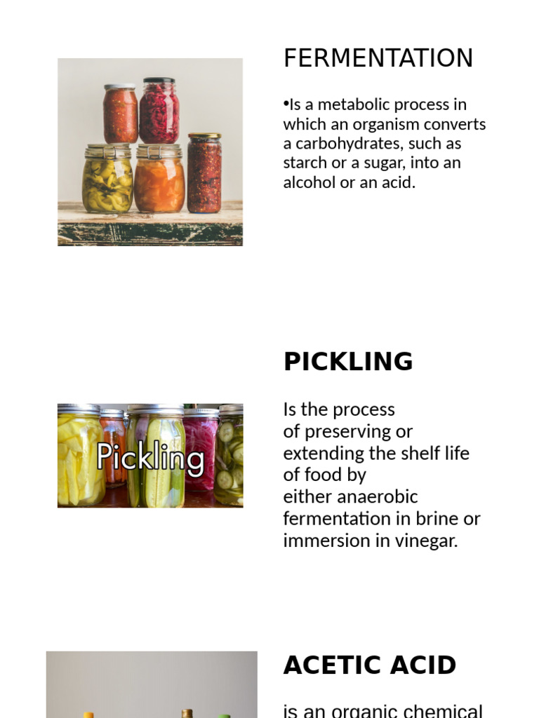 Tools, Materials, Terminologies Used in Fermentation and Pickling | PDF