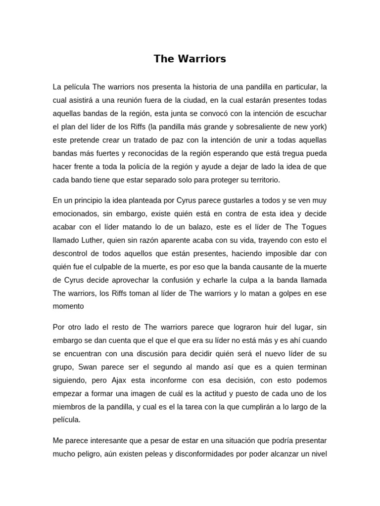 The Warriors | PDF