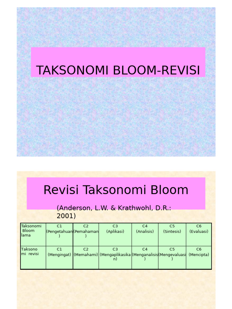 Taksonomi Bloom | PDF