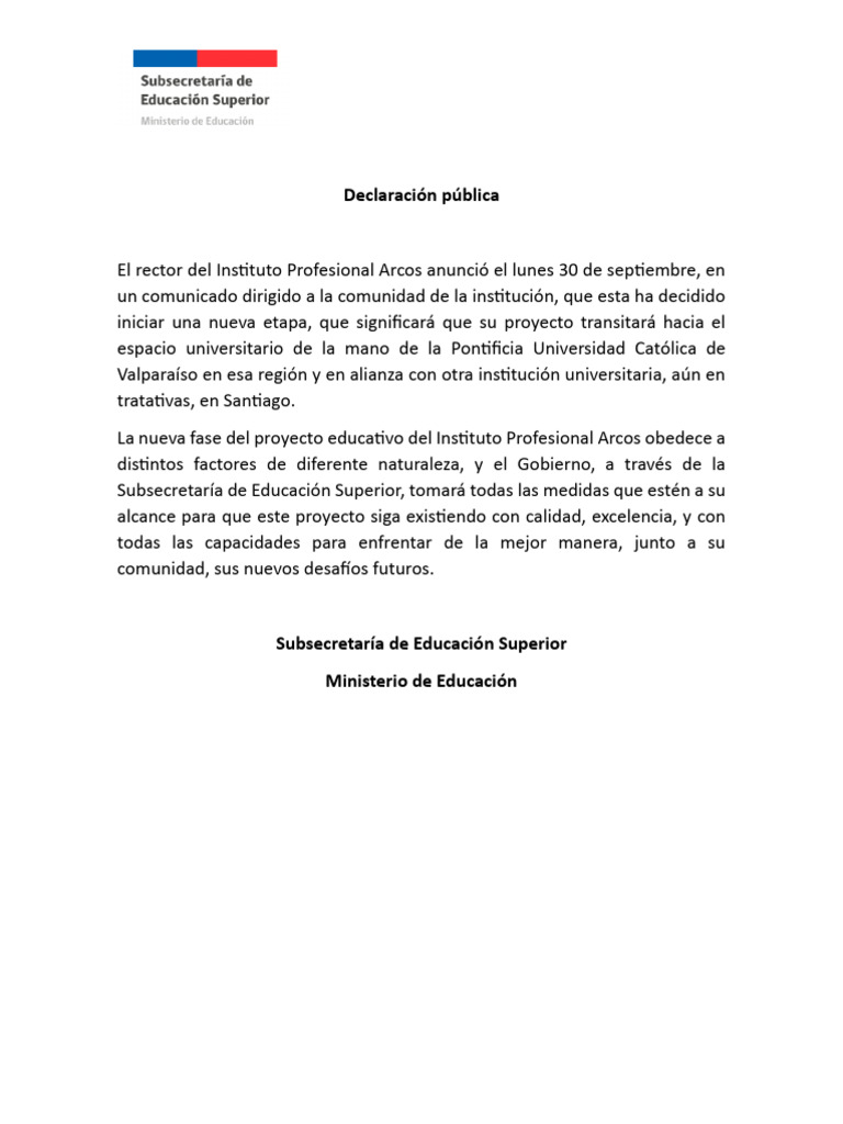 Declaraci Oacute N Por IP Arcos | PDF