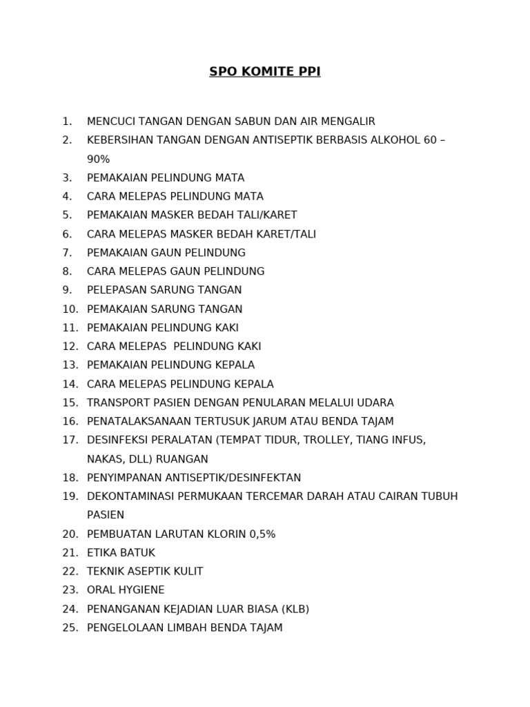 Spo Komite Ppi | PDF
