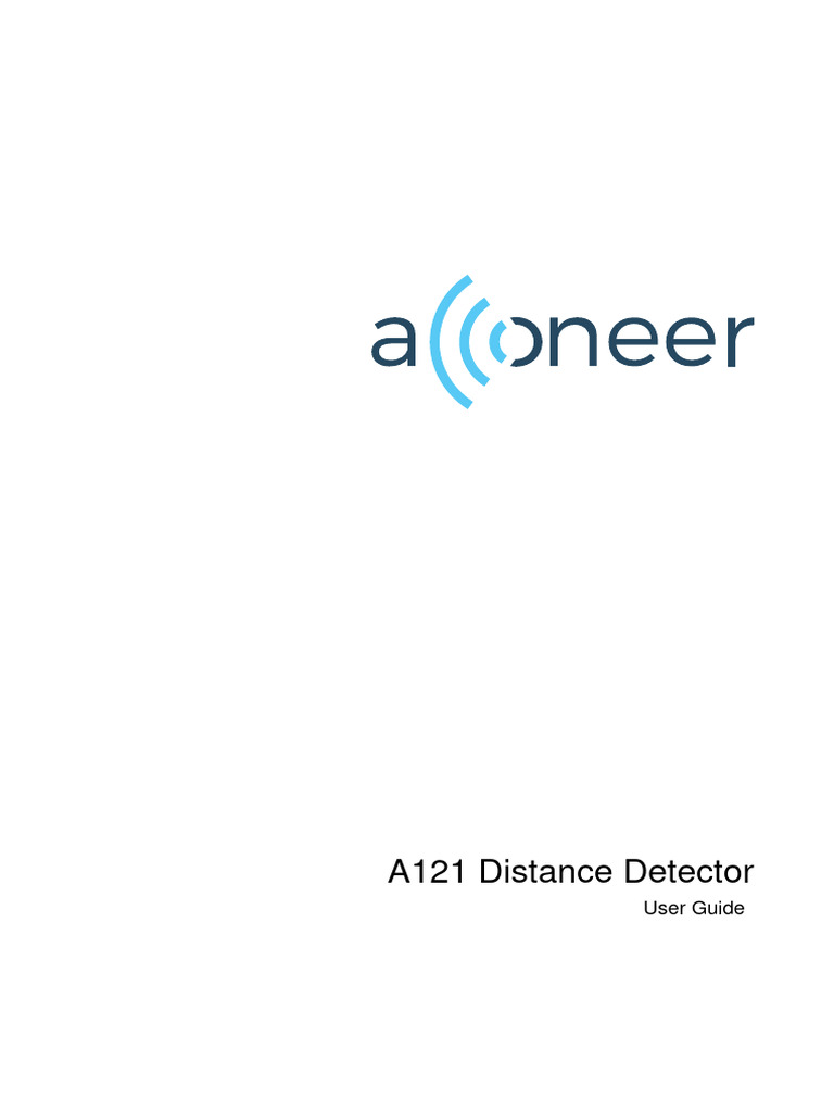 A121 Distance Detector User Guide 5 | PDF | Signal To Noise Ratio | Filter (Signal Processing)