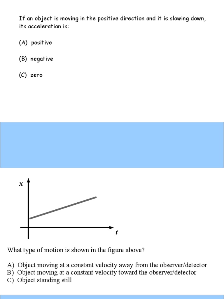 Kinematics Review Questions | PDF