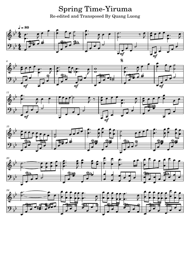 Spring Time Yiruma | PDF