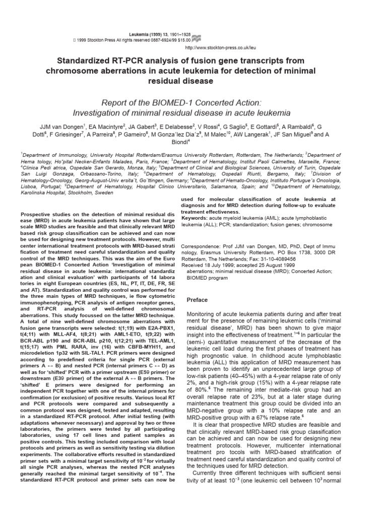 Articulo BCR ABL | PDF