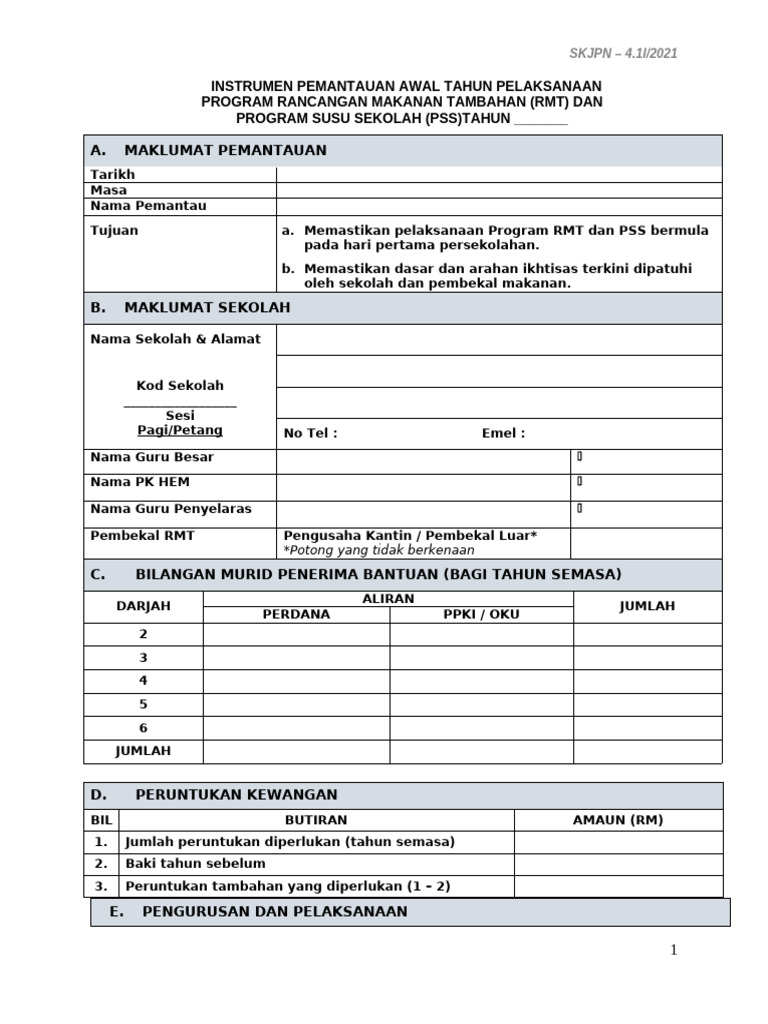 Unit Hem - Instrumen RMT PSS | PDF