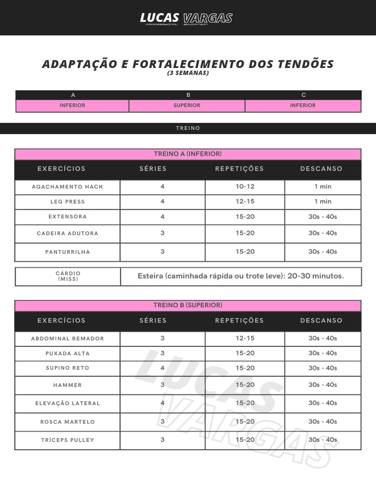 Treino Rafa Gostosa | PDF