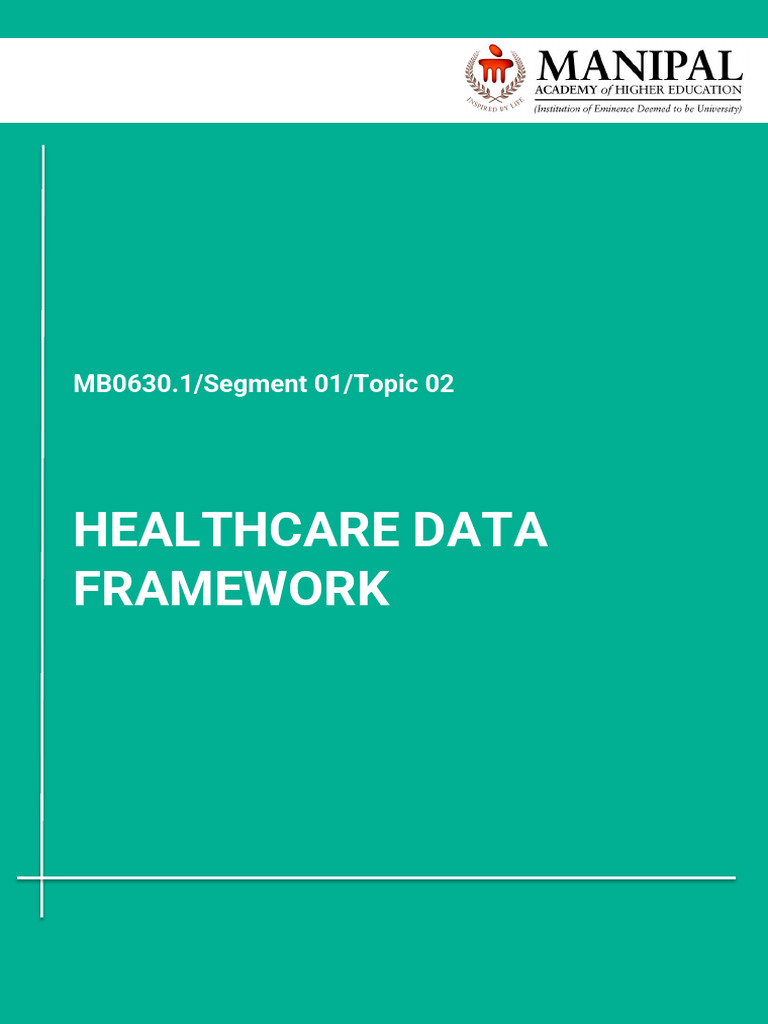 RM - Healthcare Data Framework | PDF