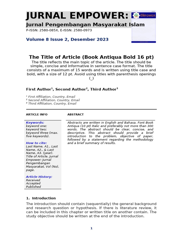 Empower Template - 2021-2 | PDF