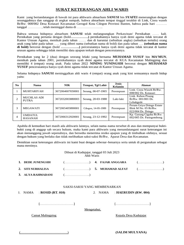 AHLI WARIS (1) | PDF