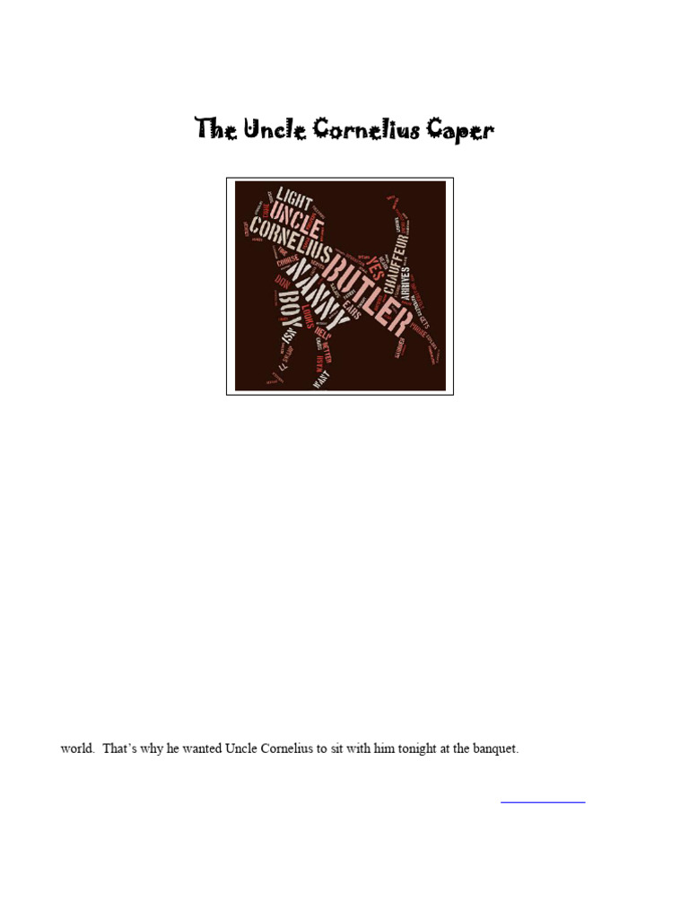 The Uncle Cornelius Caper | PDF | Love | Ten Commandments