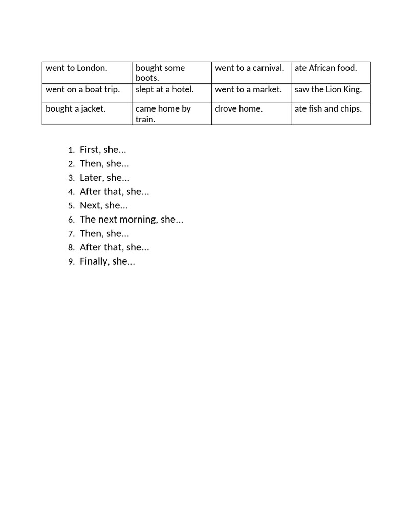 Past Simple Listening | PDF